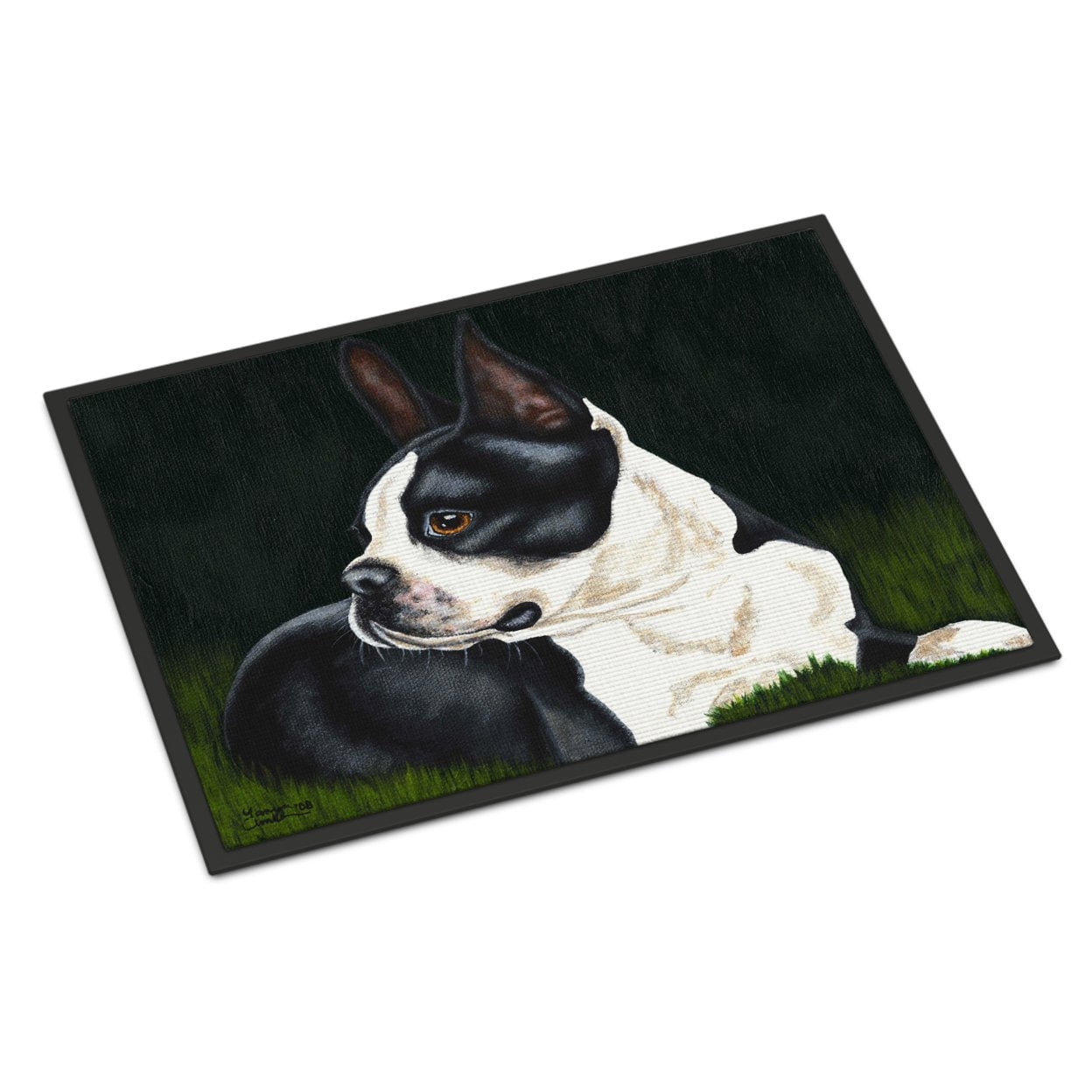 Carolines Treasures AMB1321JMAT Boston Terrier Beauty Door Mat, Indoor ...
