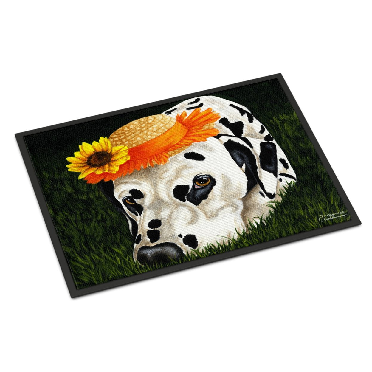Carolines Treasures AMB1340MAT My Sun Spot Dalmatian Door Mat Indoor ...