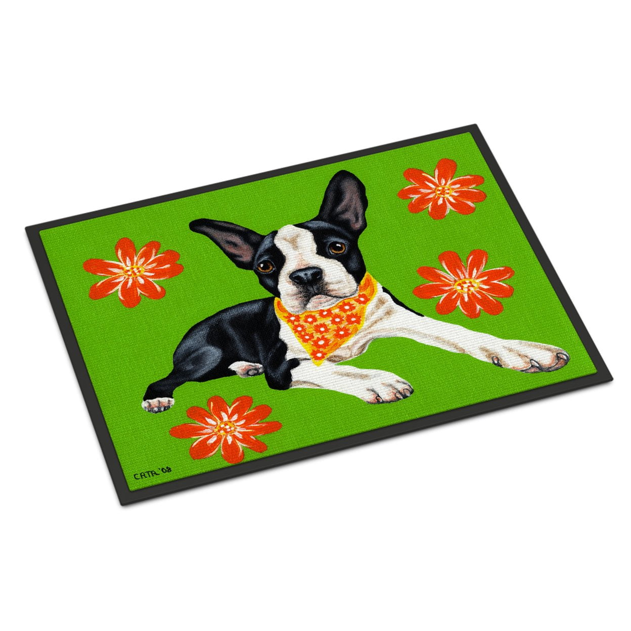 Carolines Treasures AMB1385MAT Cosmo Cutie Boston Terrier Door Mat ...
