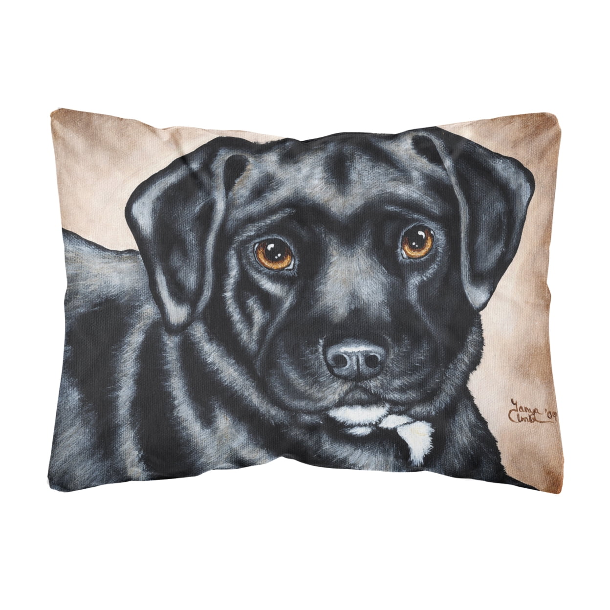 Carolines Treasures AMB1415PW1216 Black Bart the Labrador Fabric ...