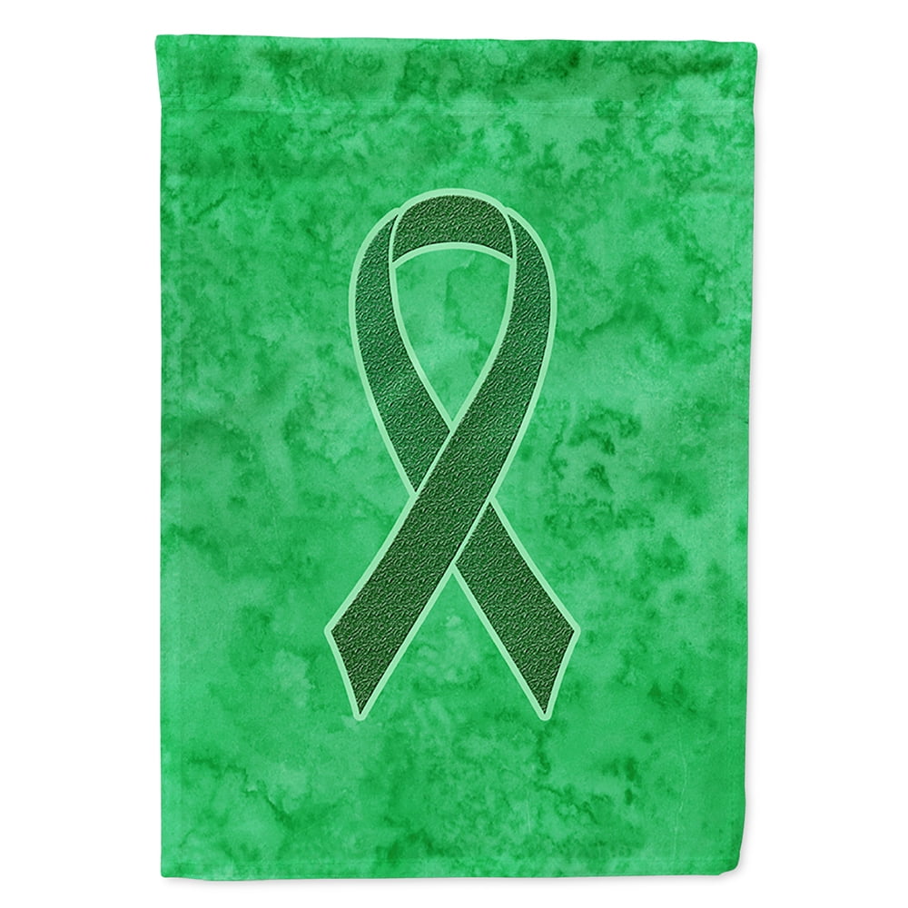 Carolines Treasures AN1220CHF Kelly Green Ribbon for Kidney Cancer ...