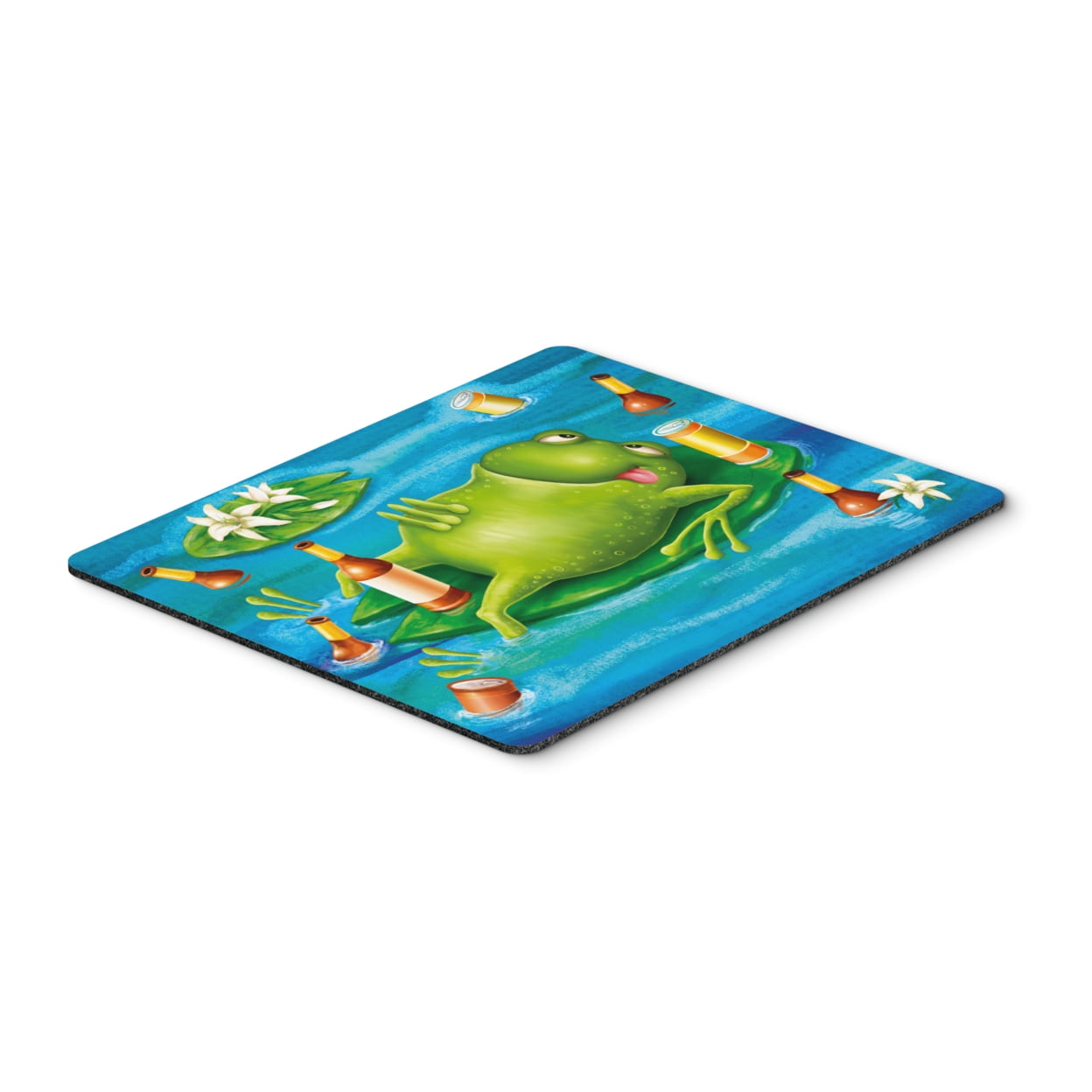 Carolines Treasures APH0093MP Frog Drinking Beer Mouse Pad Hot Pad or ...