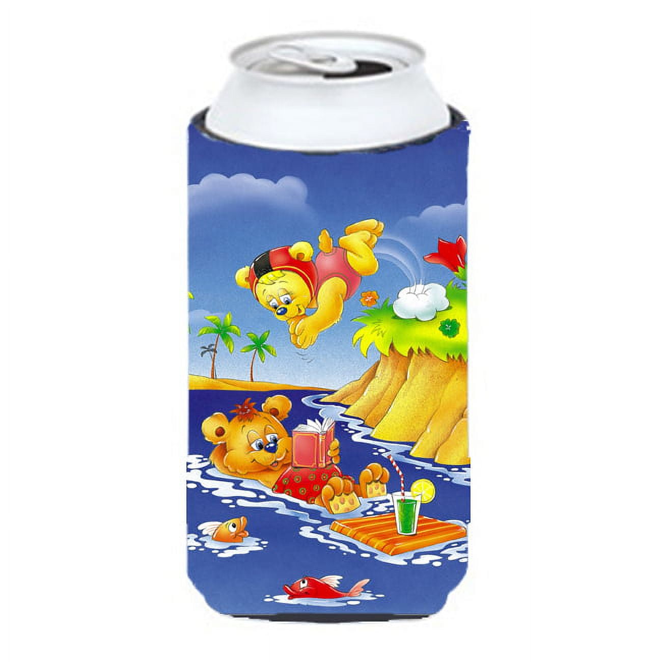 Carolines Treasures APH0240TBC Teddy Bears Swimming and Diving Tall Boy ...