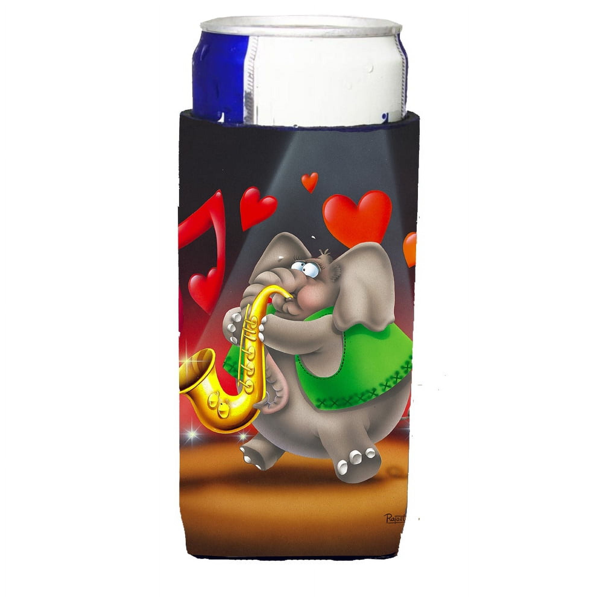 Carolines Treasures APH0250MUK Elephant playing the Saxaphone Michelob ...