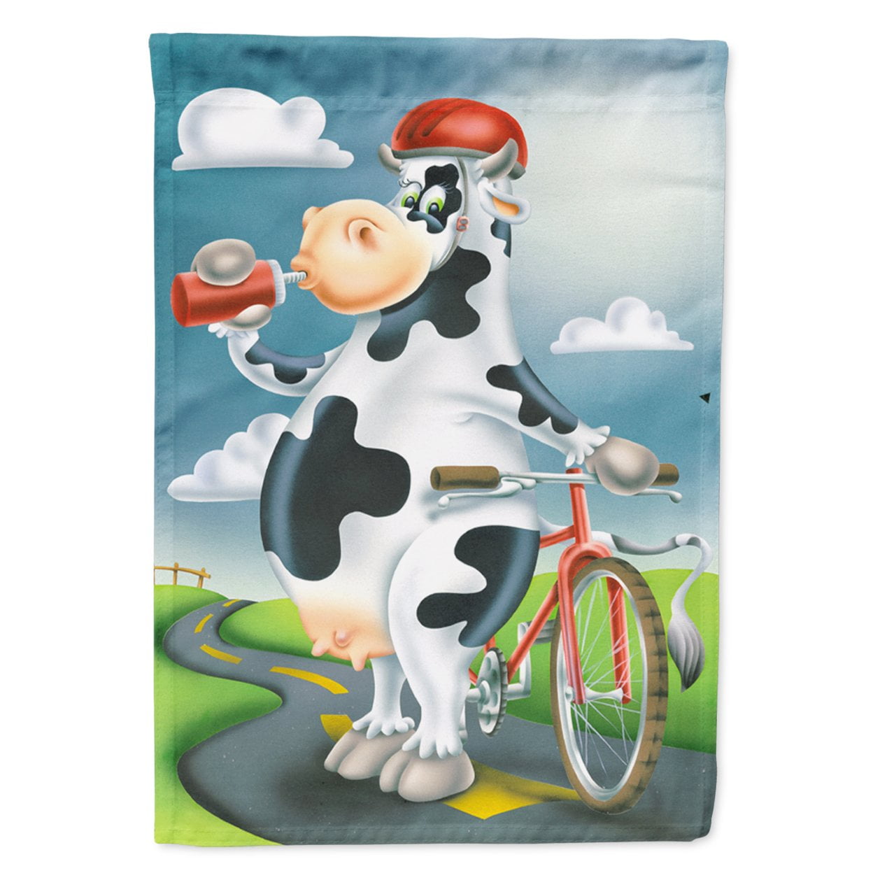 Carolines Treasures APH0532GF Cow on a Bike Ride Flag Garden Size Small multicolor - Walmart.com