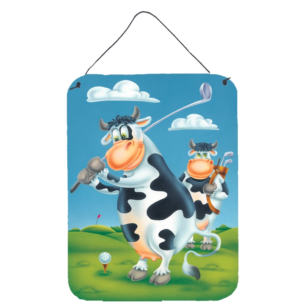 Cow playing Golf Wall or Door Hanging Prints - Walmart.com