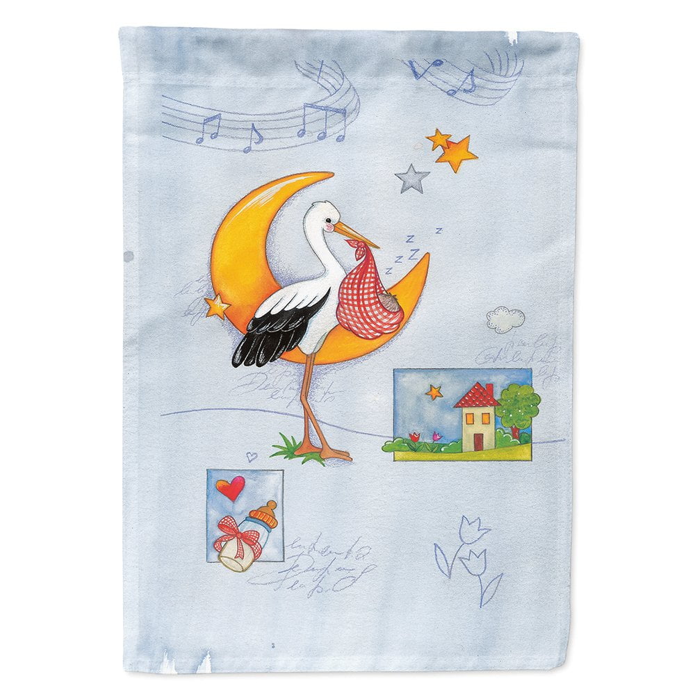Carolines Treasures APH1017CHF Expecting Stork bringing Baby Flag ...