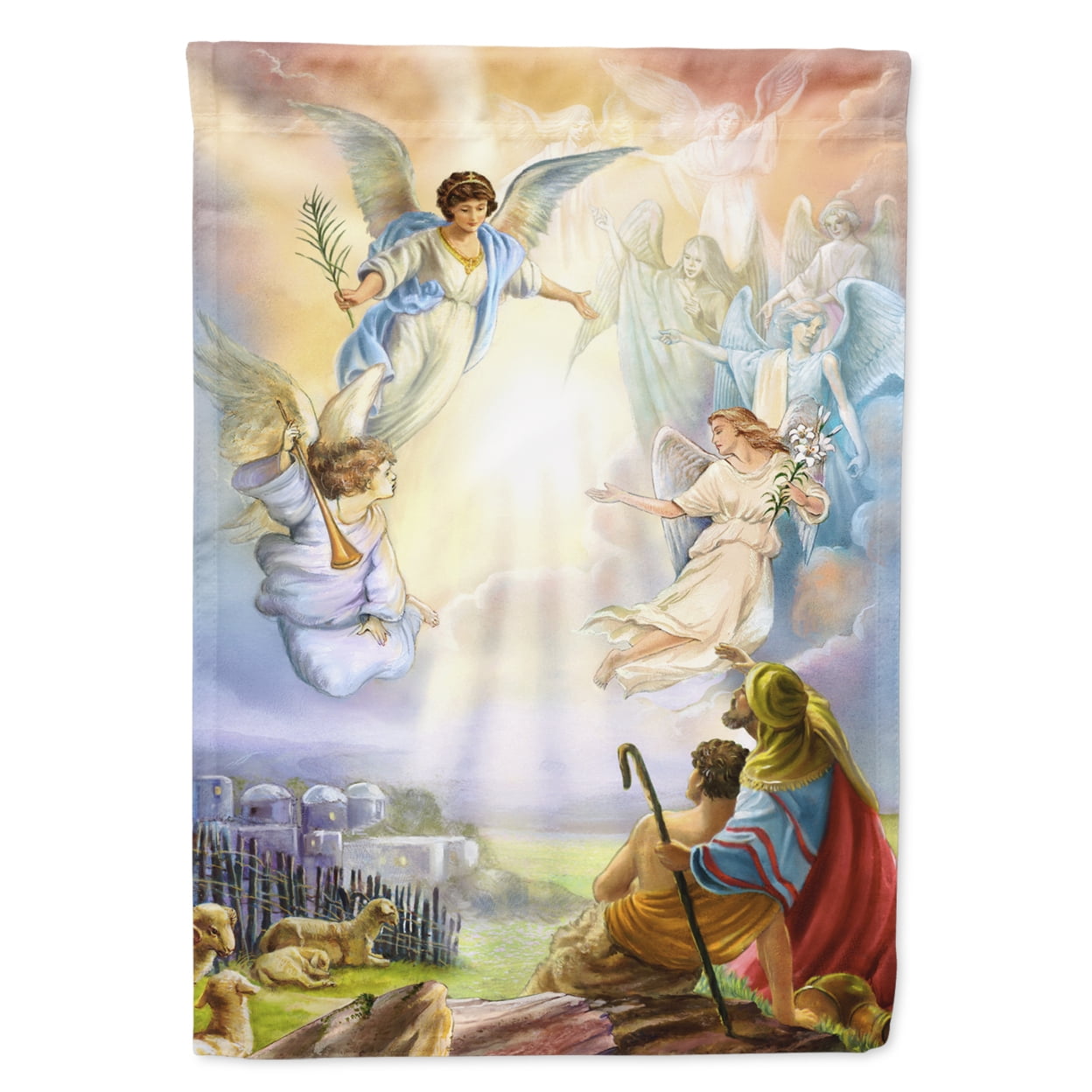 Carolines Treasures APH5469CHF The Shepherds and Angels Appearing Flag ...