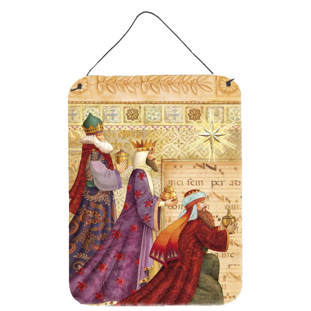 Carolines Treasures APH7603DS1216 Christmas Three Wise Men Wall or Door ...