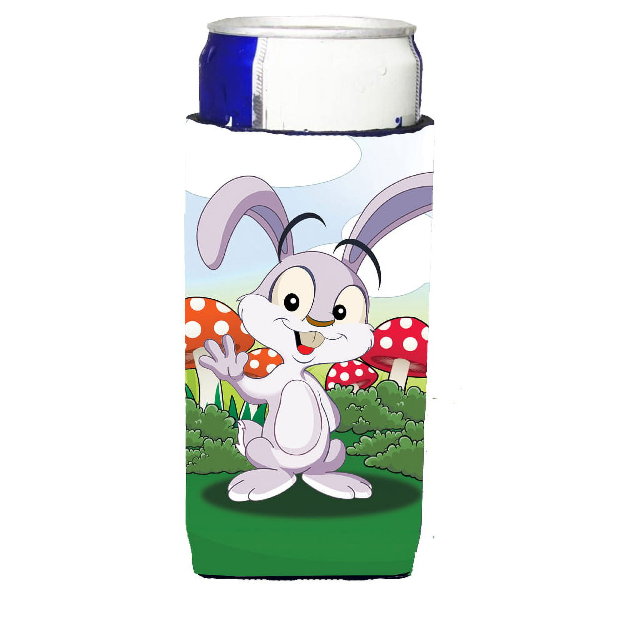 Carolines Treasures APH7632MUK Bunny Rabbit in Mushrooms Michelob Ultra ...