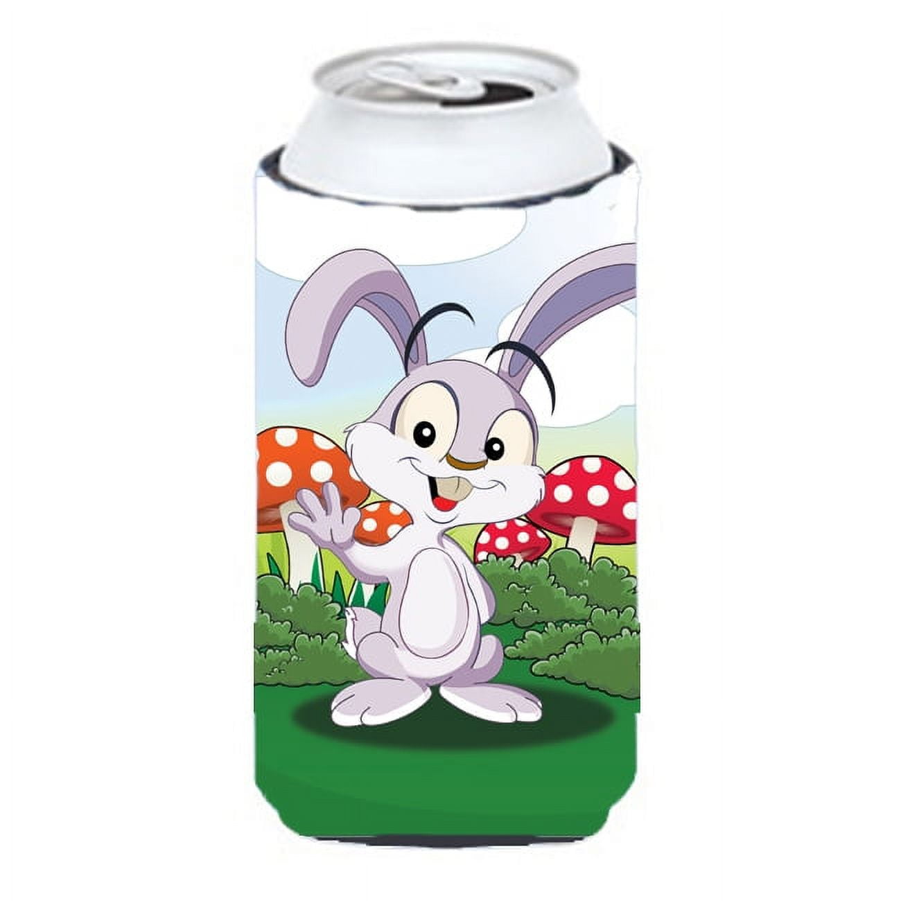 Carolines Treasures APH7632TBC Bunny Rabbit in Mushrooms Tall Boy ...