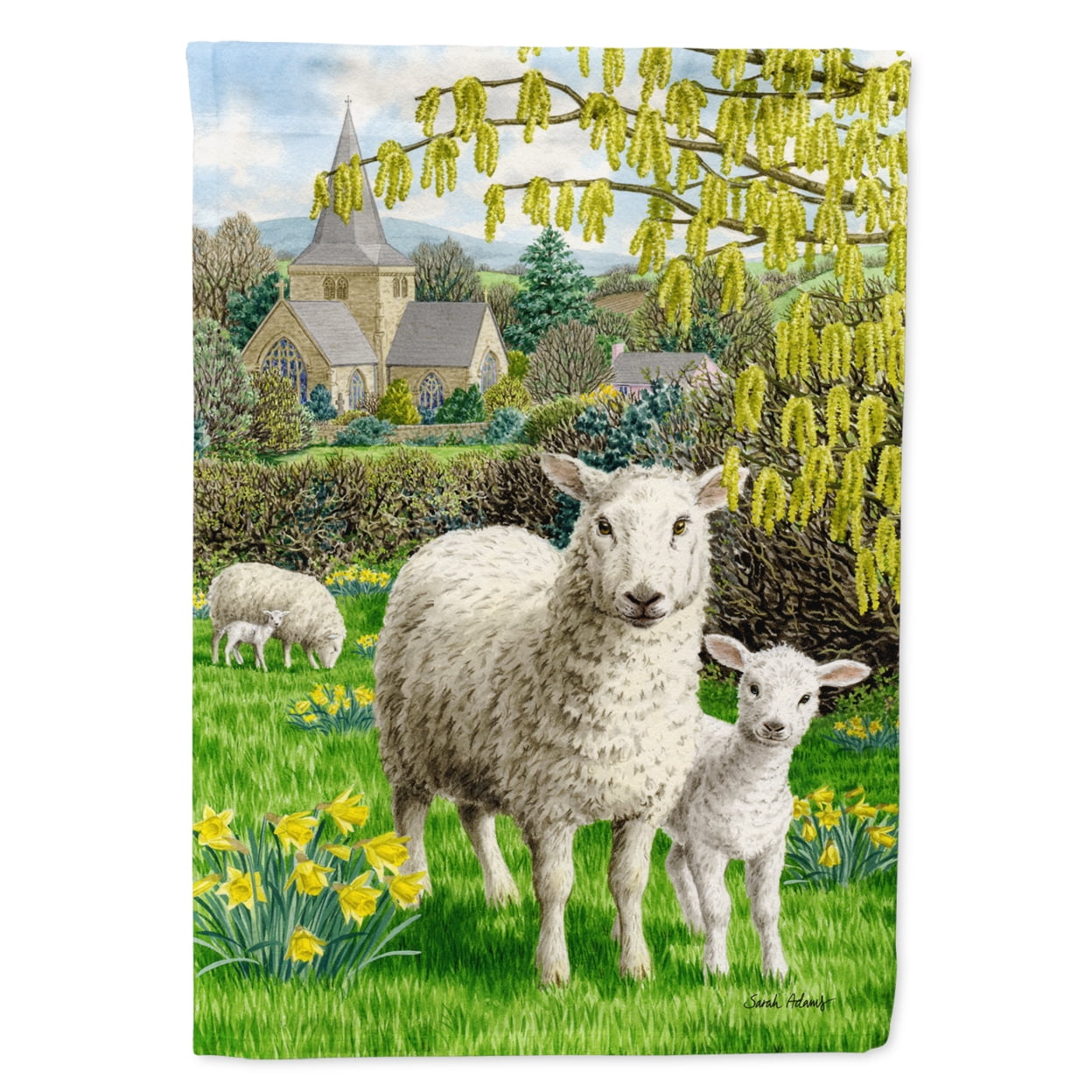 Carolines Treasures ASA2024GF Sheep Flag Garden Size Small multicolor ...
