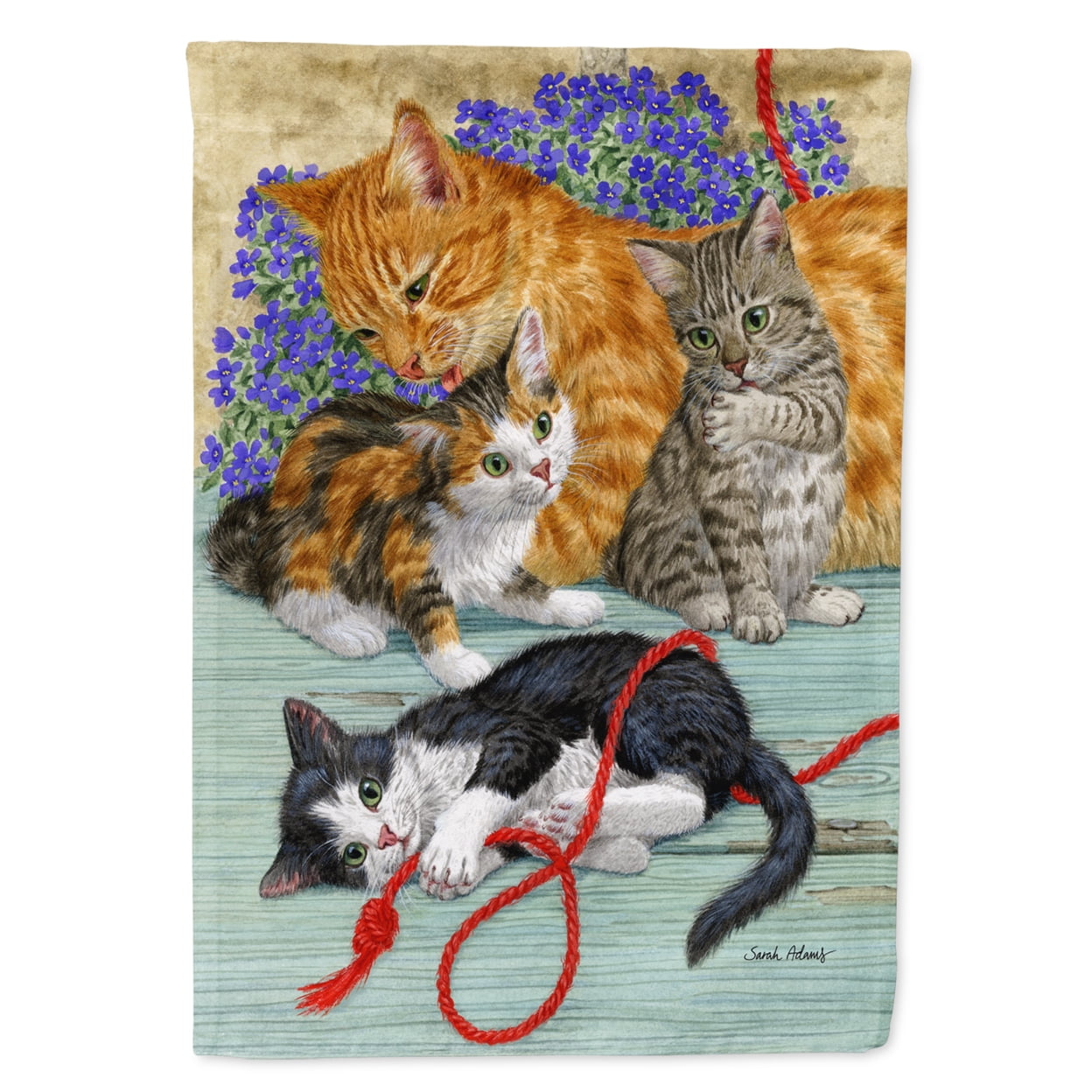 Carolines Treasures ASA2150GF Cats Flag Garden Size Small multicolor ...