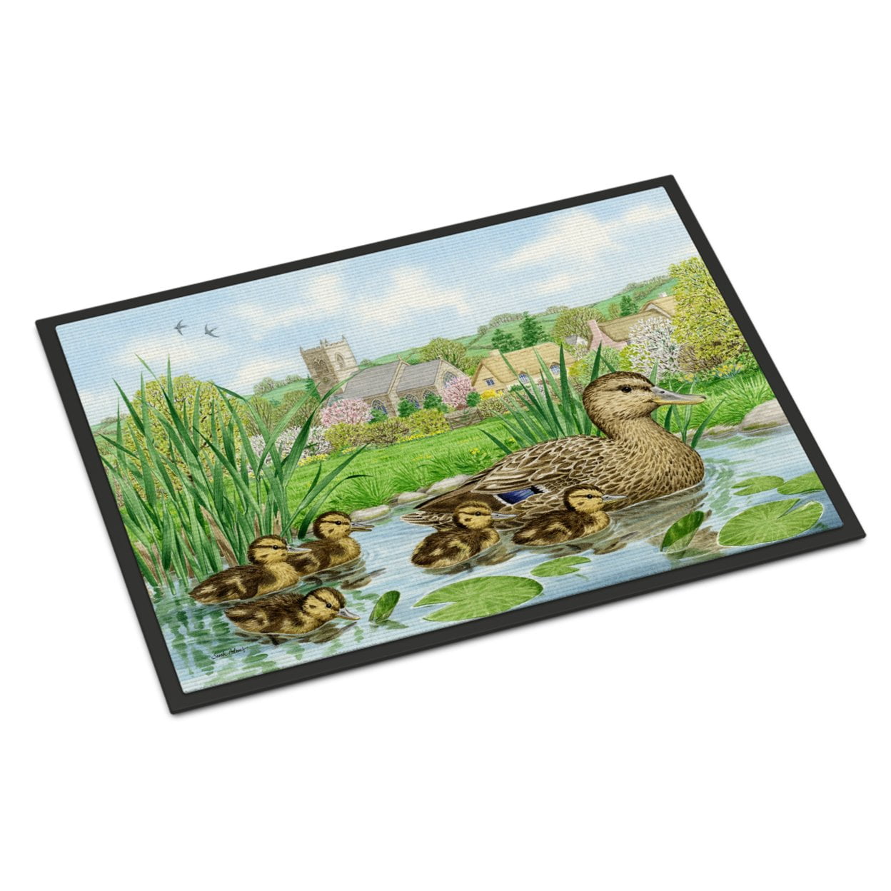 Carolines Treasures ASA2178MAT Mallard Duck Door Mat Indoor Rug or ...