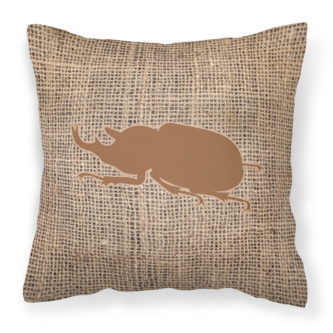 Carolines Treasures BB1064-BL-BN-PW1818 Beetle Burlap and Brown Canvas ...