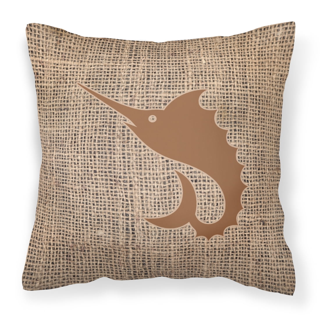 Carolines Treasures BB1097-BL-BN-PW1414 Fish - Sword Fish Burlap and ...