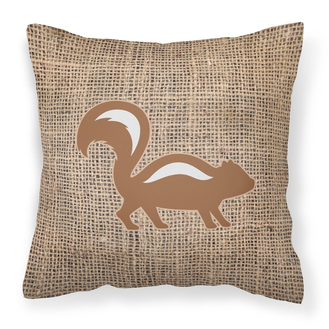Carolines Treasures BB1125-BL-BN-PW1414 Skunk Burlap & Brown Decorative Fabric Pillow - Walmart.com