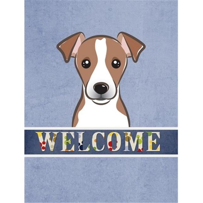 Caroline's Treasures BB1446CHF Jack Russell Terrier Welcome Flag Canvas ...