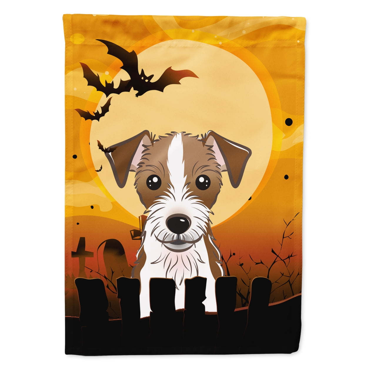 Caroline's Treasures BB1760GF Halloween Jack Russell Terrier Flag ...