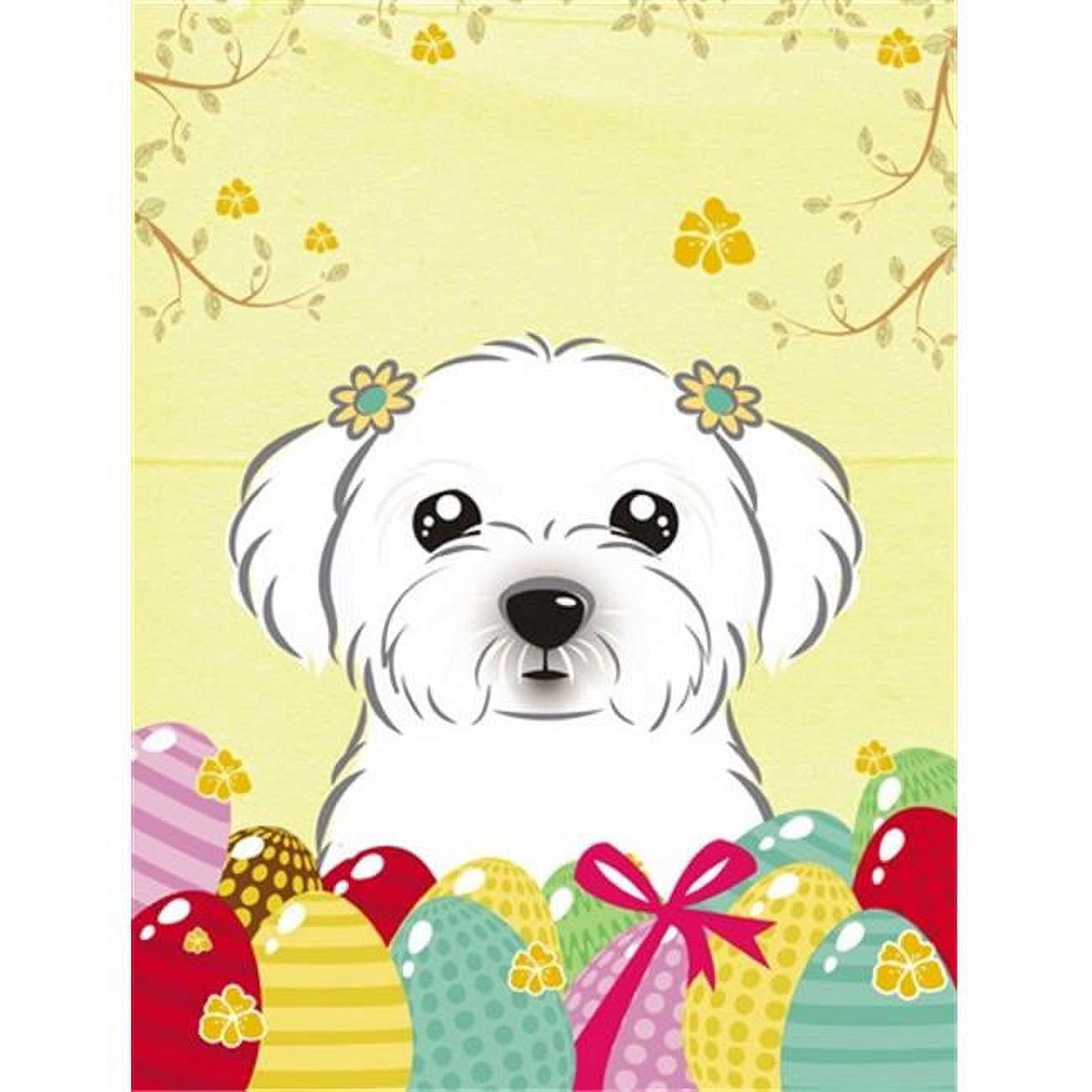 Carolines Treasures BB1890GF Maltese Easter Egg Hunt Flag Garden ...