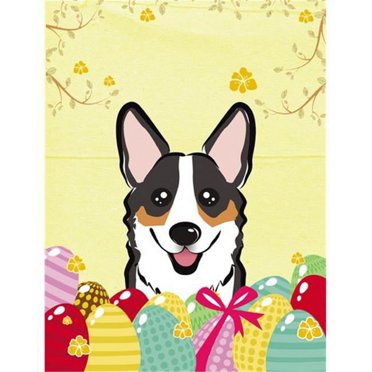Carolines Treasures BB1917GF Black Labrador Easter Egg Hunt Flag Garden ...