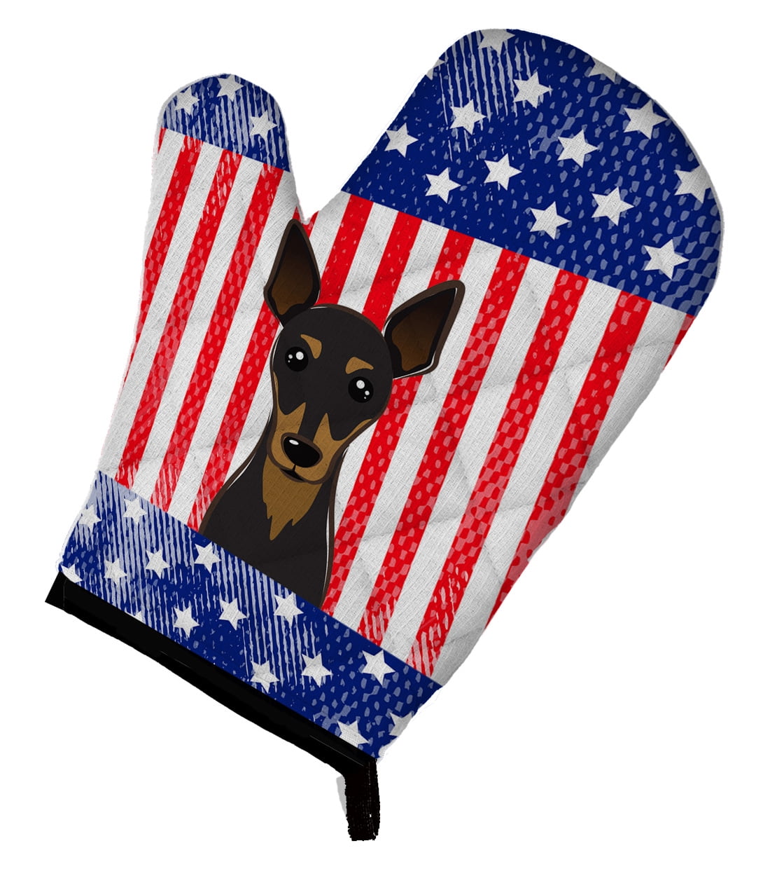 American Flag and Min Pin Oven Mitt - Walmart Business Supplies