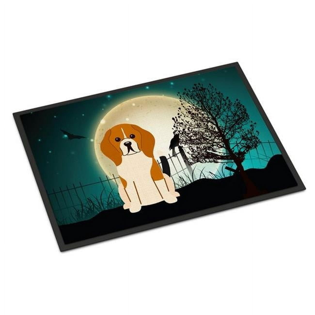 Carolines Treasures BB2230MAT Halloween Scary Beagle Tricolor Indoor or ...