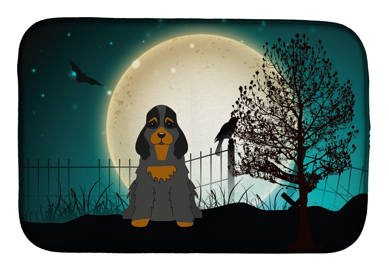 Carolines Treasures BB2283DDM Halloween Scary Cocker Spaniel Black Tan ...