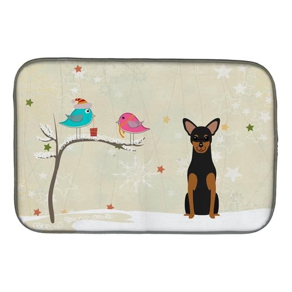 Christmas Presents between Friends Manchester Terrier Dish Drying Mat ...