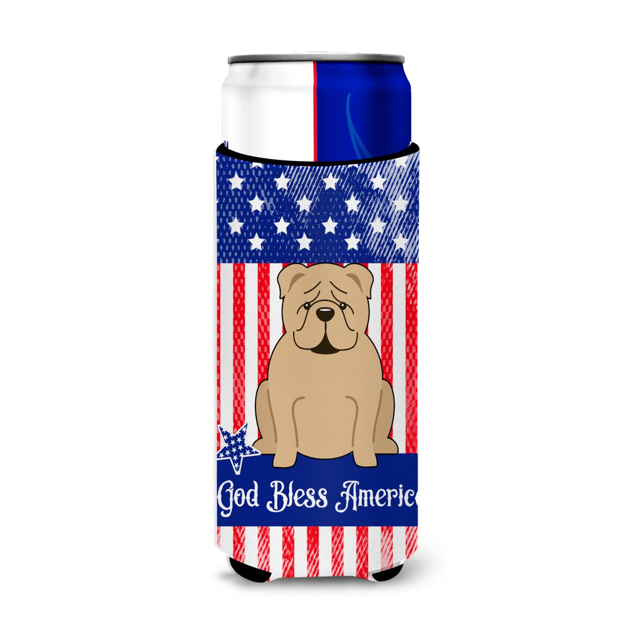 Carolines Treasures Patriotic USA English Bulldog Fawn Michelob Ultra ...
