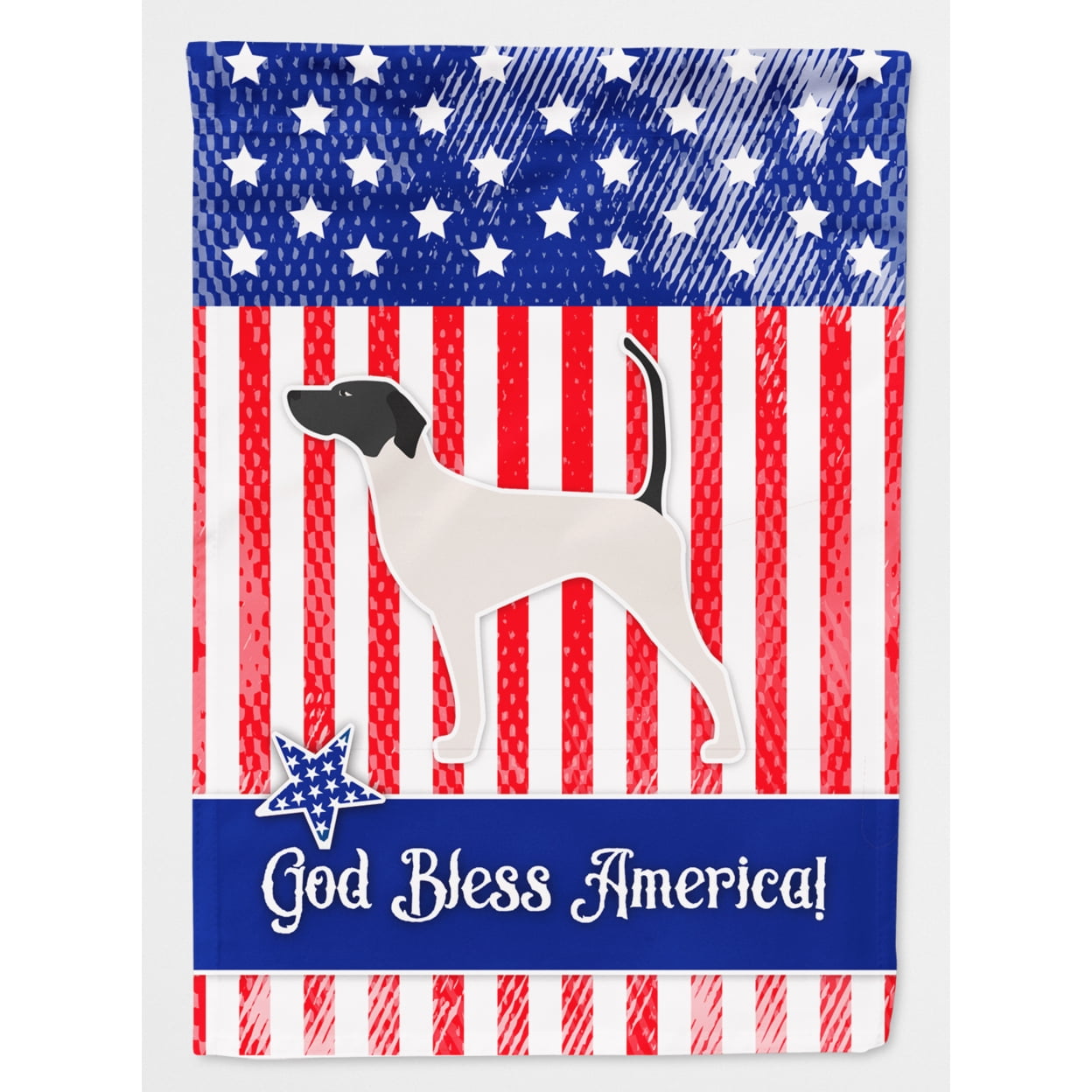 Carolines Treasures BB3295CHF USA Patriotic English Pointer Flag Canvas ...