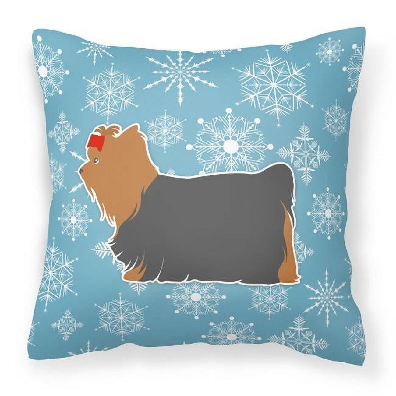 Carolines Treasures BB3534PW1818 Winter Snowflake Yorkshire Terrier ...