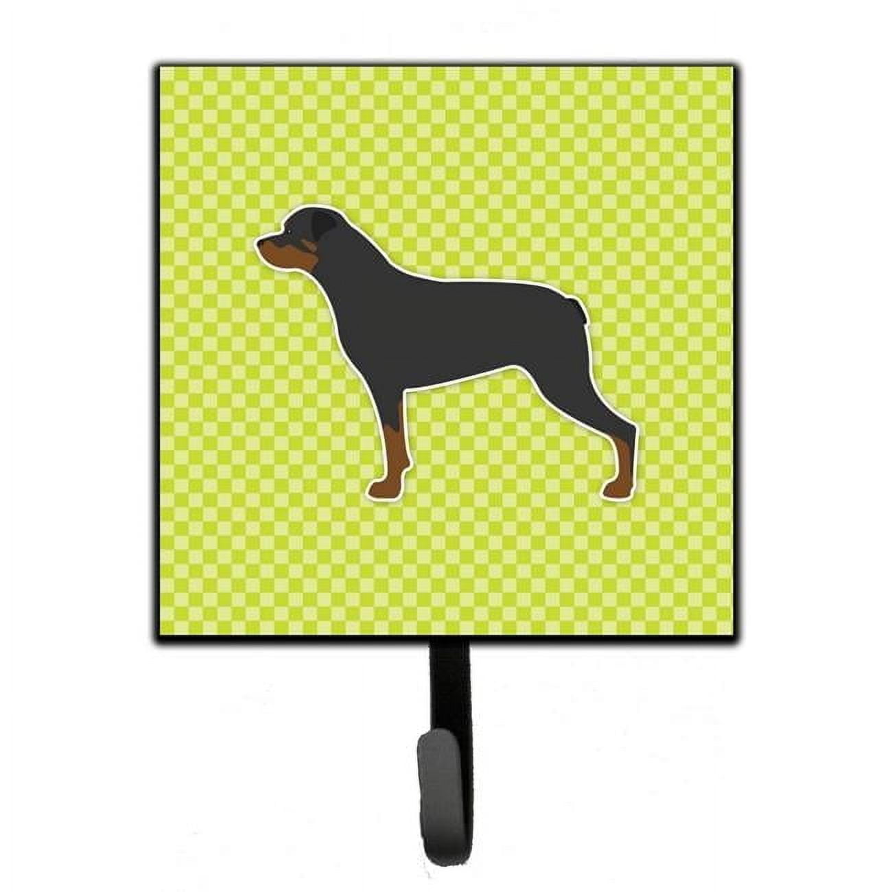 Carolines Treasures BB3866SH4 Rottweiler Checkerboard Green Leash or ...