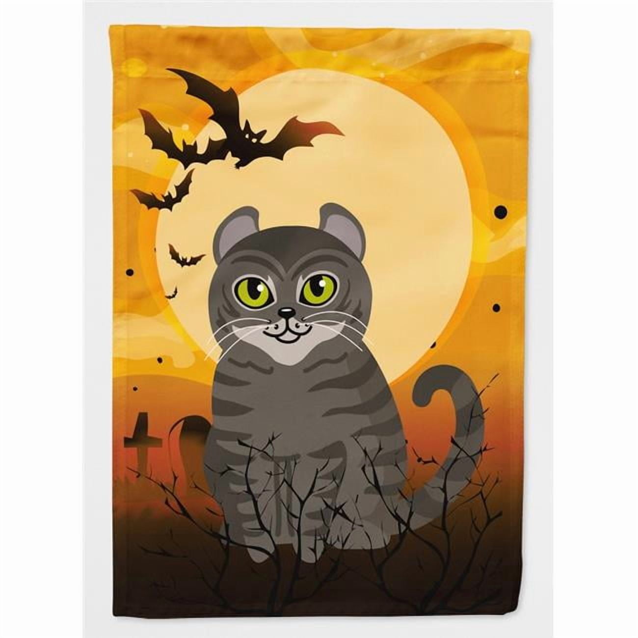 Carolines Treasures BB4437GF Halloween American Curl Cat Flag Garden ...