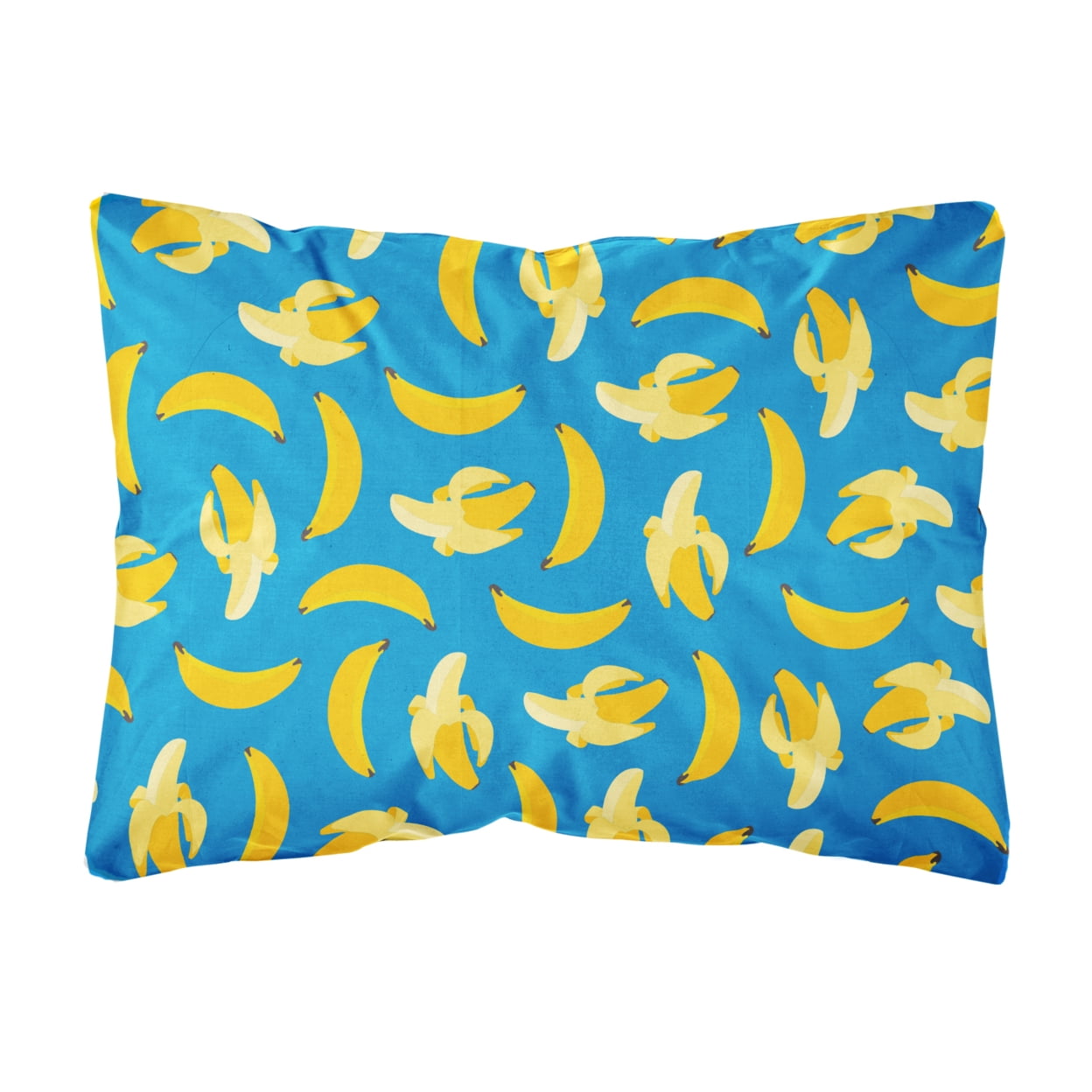 Carolines Treasures BB5149PW1216 Bananas on Blue Canvas Fabric ...
