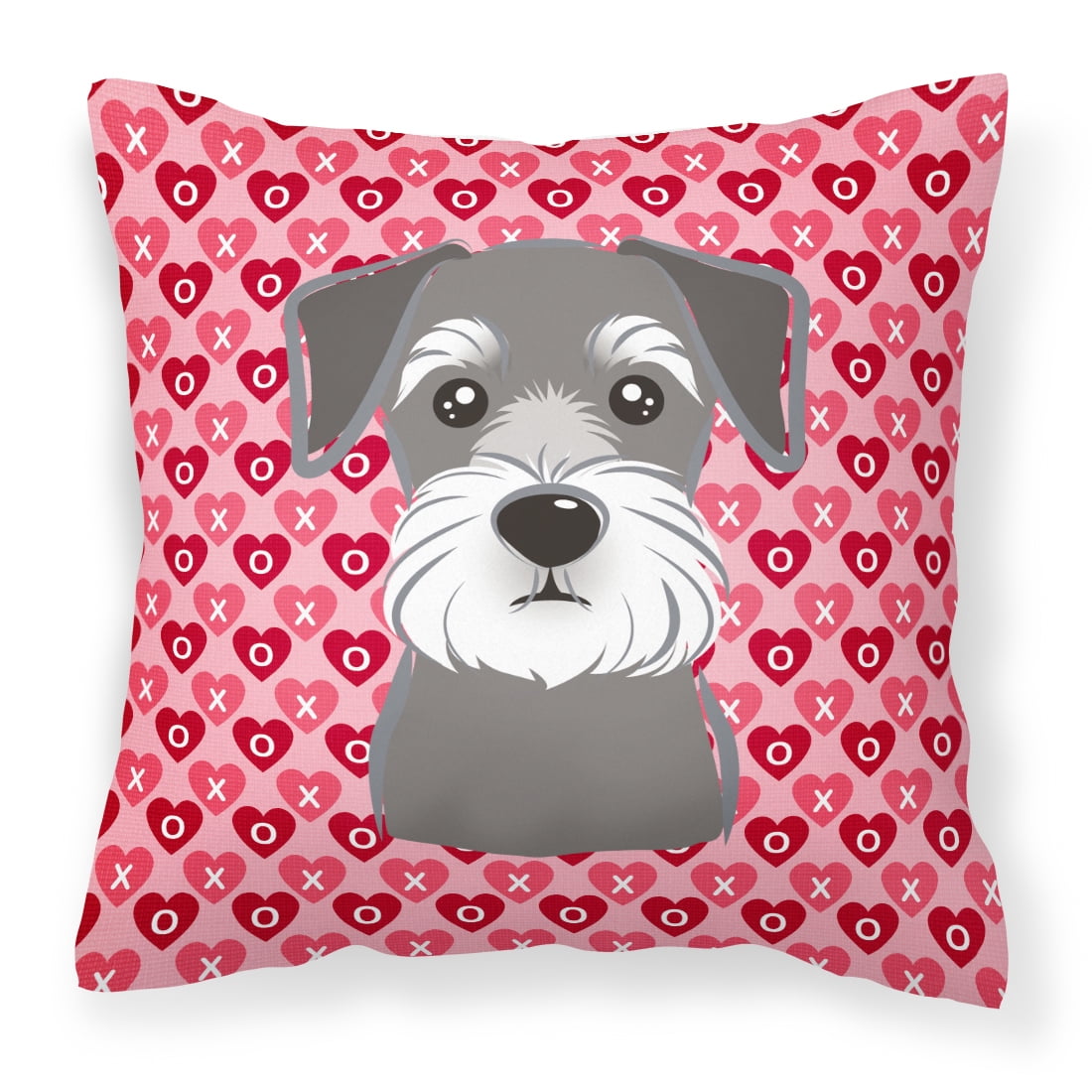 Carolines Treasures BB5276PW1414 Schnauzer Fabric Decorative Pillow ...