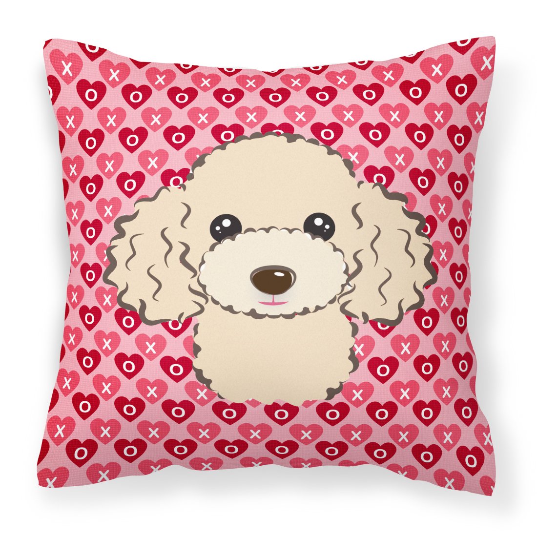 Carolines Treasures BB5328PW1414 Buff Poodle Fabric Decorative Pillow ...