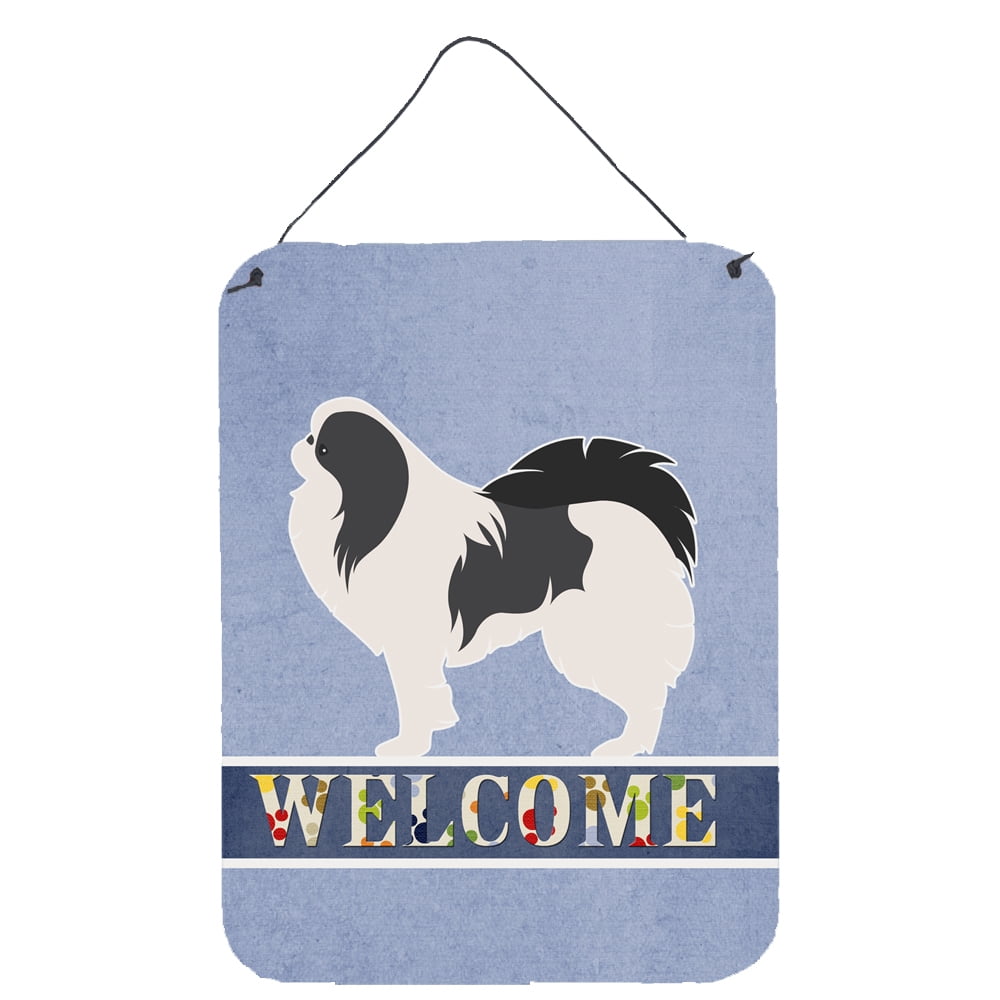 Caroline's Treasures BB5541DS1216 Japanese Chin Welcome Wall or Door ...
