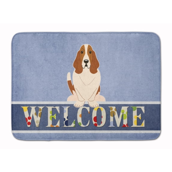 Carolines Treasures BB5602RUG Basset Hound Welcome Machine Washable ...