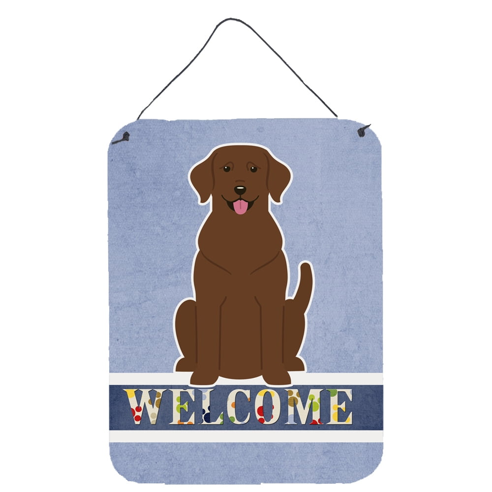Carolines Treasures BB5637DS1216 Chocolate Labrador Welcome Wall or ...