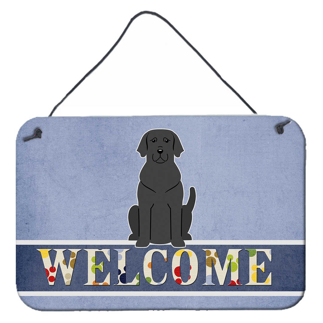 Carolines Treasures BB5638DS812 Black Labrador Welcome Wall or Door ...