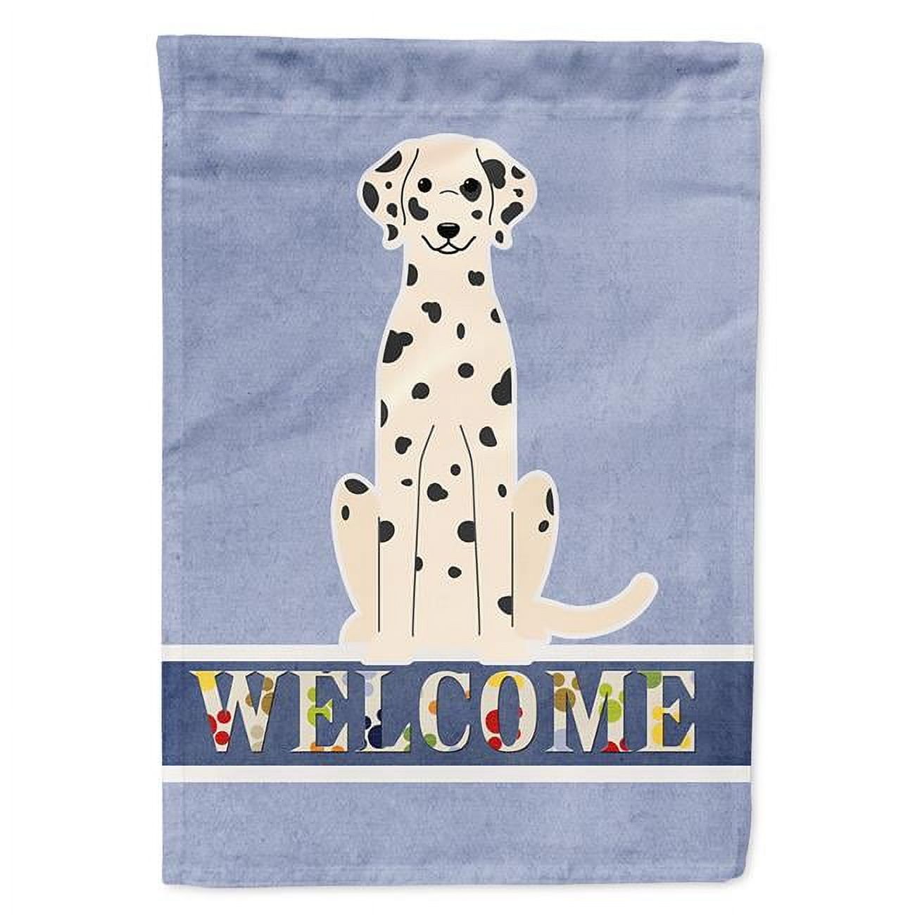 Carolines Treasures BB5678CHF Dalmatian Welcome Flag Canvas House Size ...