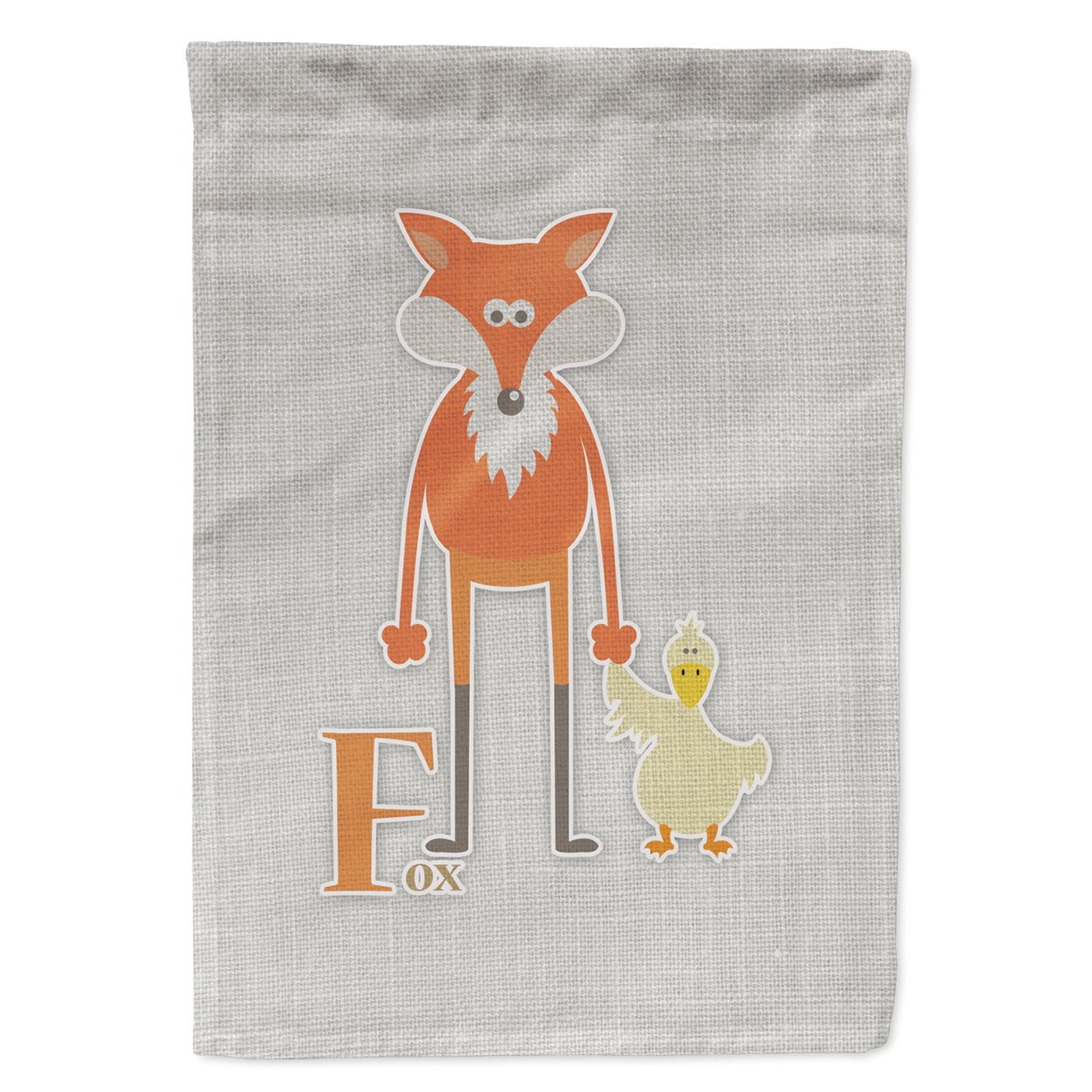 Carolines Treasures BB5731GF Alphabet F for Fox Flag Garden Size Small ...