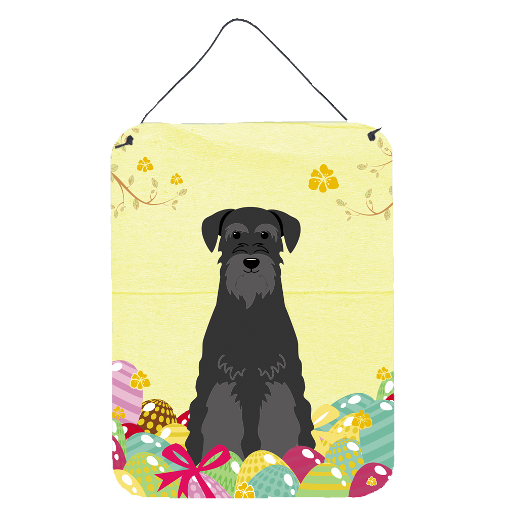 Carolines Treasures BB6032DS1216 Easter Eggs Standard Schnauzer Black ...
