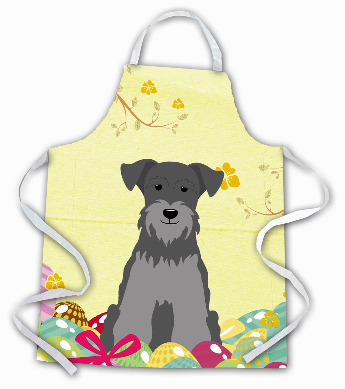 Carolines Treasures BB6052APRON Easter Eggs Miniature Schnauzer Black ...