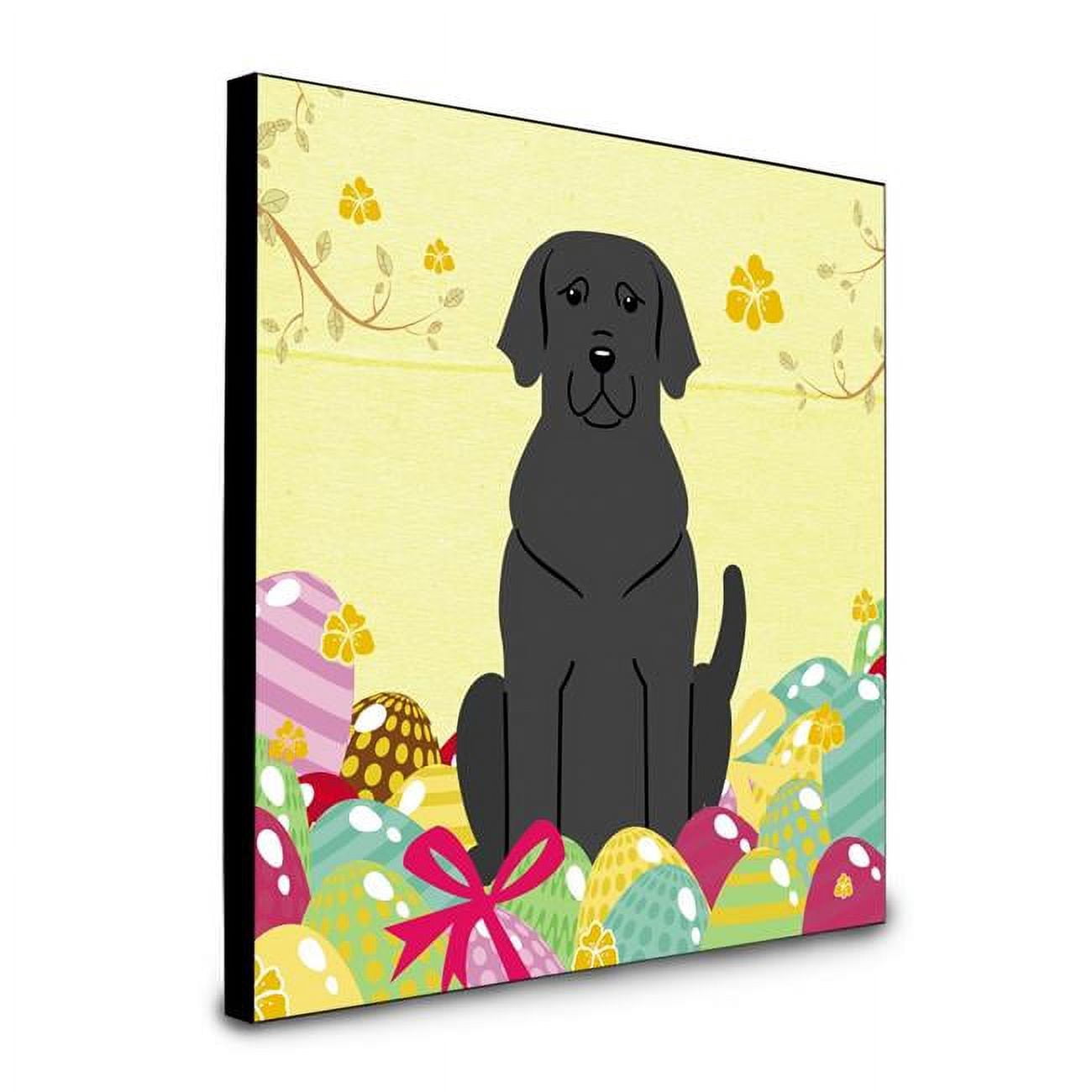 Carolines Treasures 8 x 8 x 0.625 in. Easter Eggs Black Labrador ...