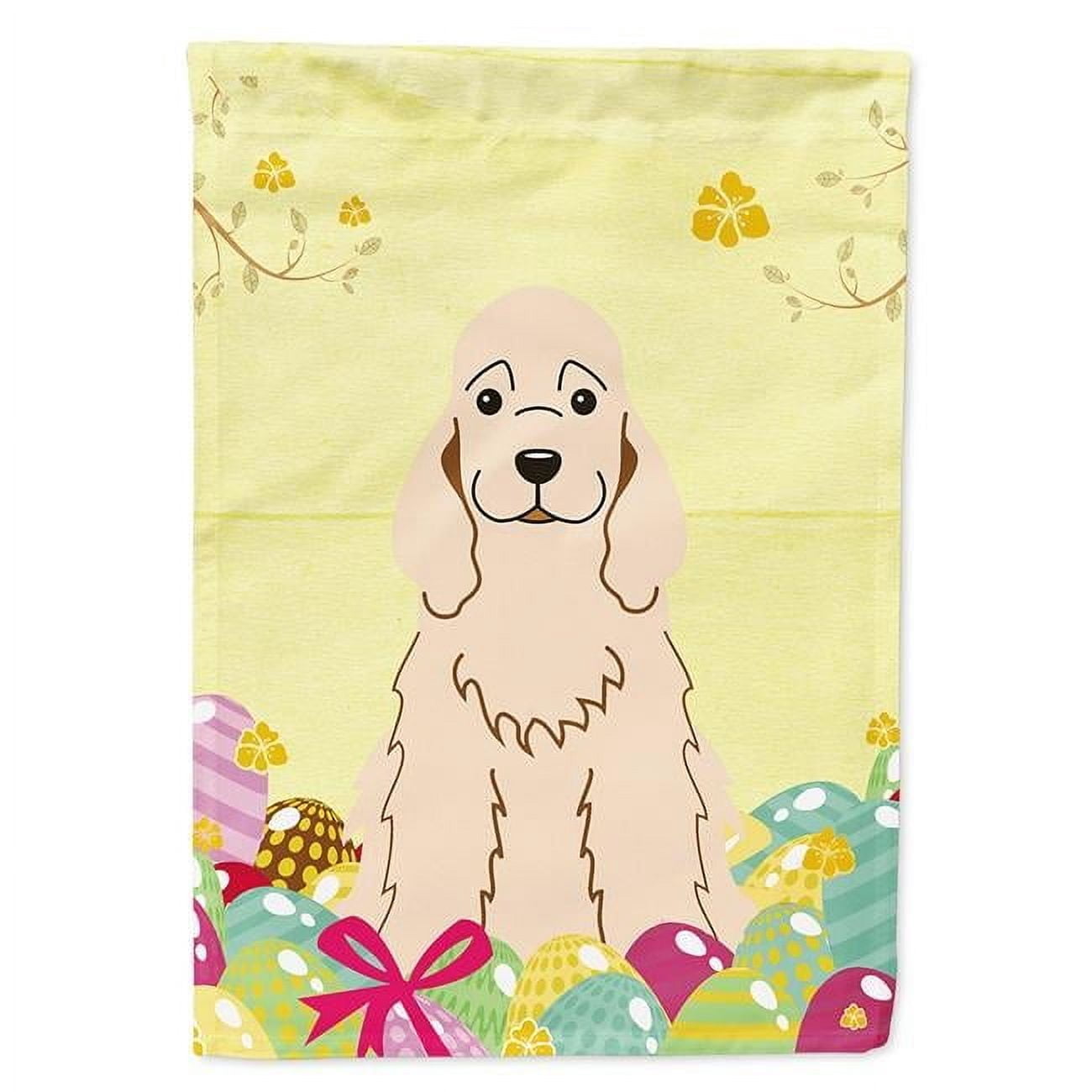 Caroline's Treasures BB6094GF Easter Eggs Cocker Spaniel Buff Flag ...