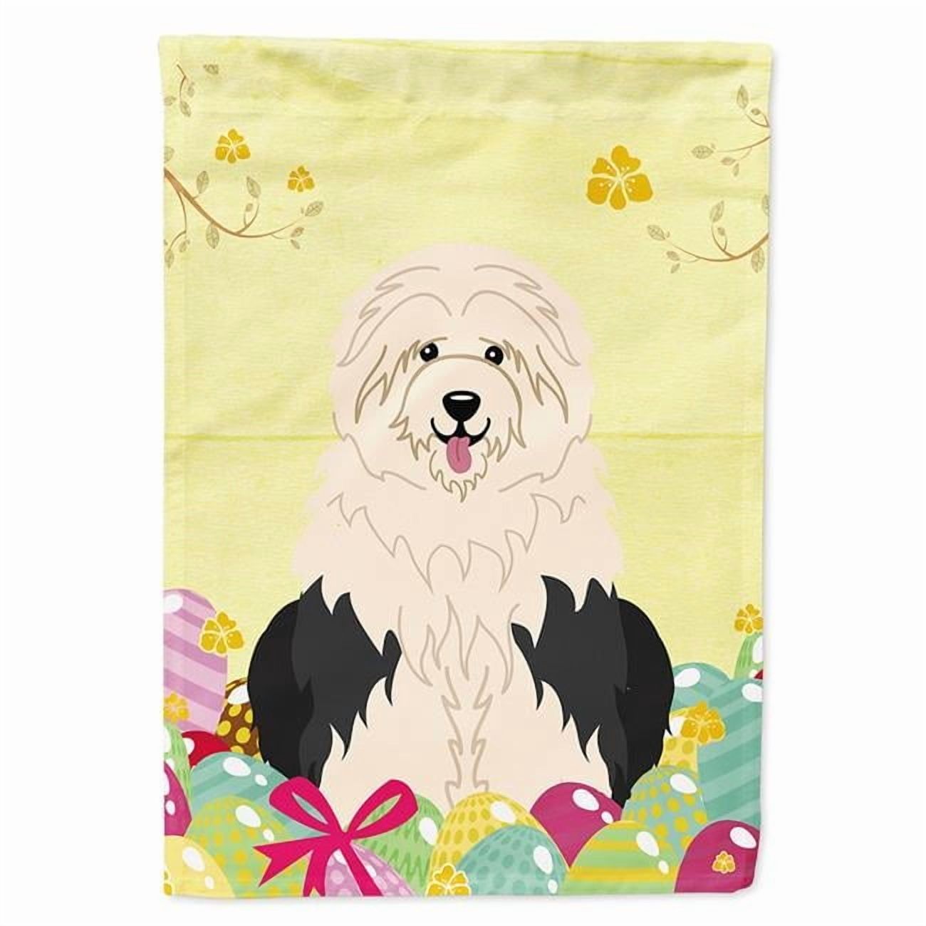 Carolines Treasures BB6096GF Easter Eggs Old English Sheepdog Garden ...