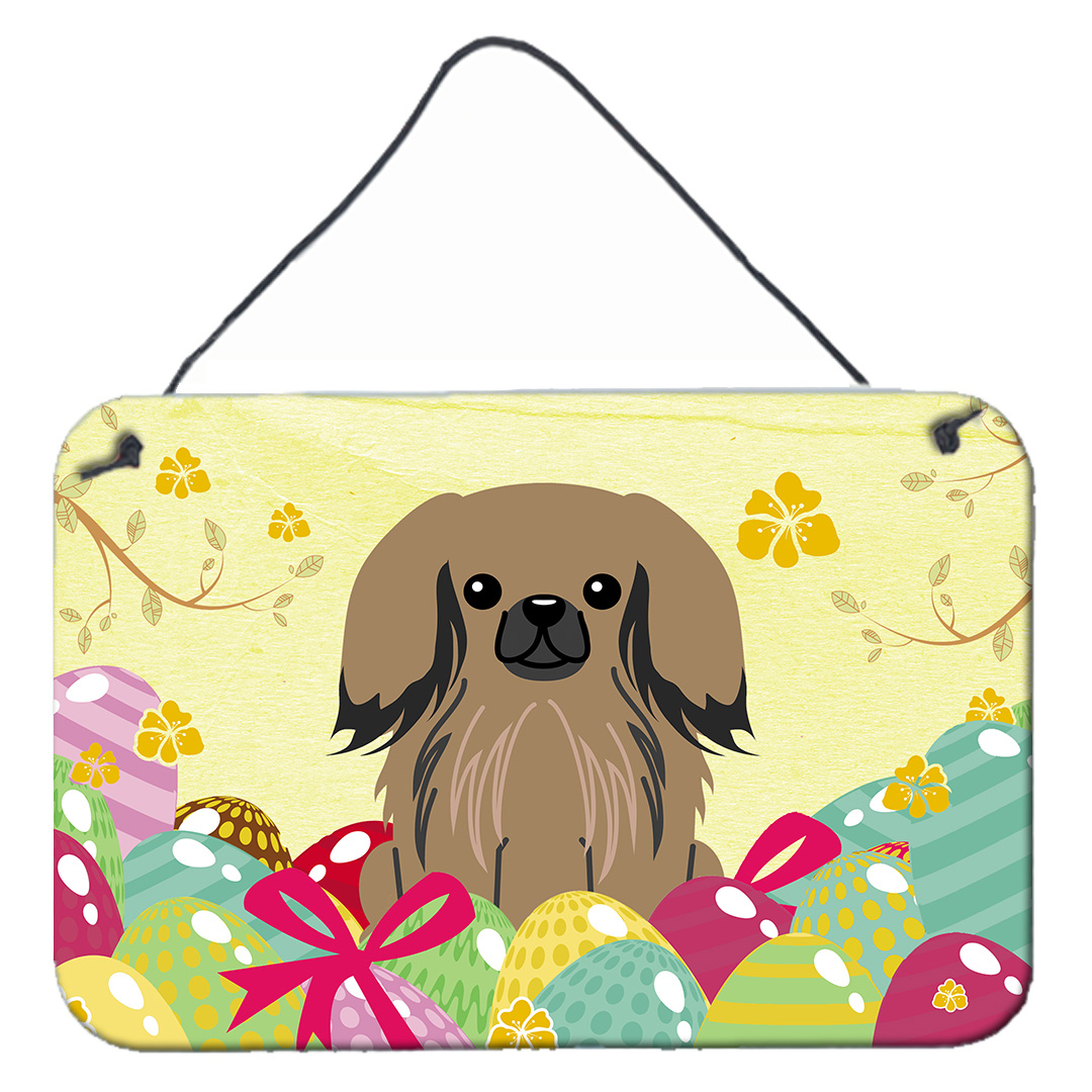 Carolines Treasures BB6102DS812 Easter Eggs Pekingnese Tan Wall or Door ...