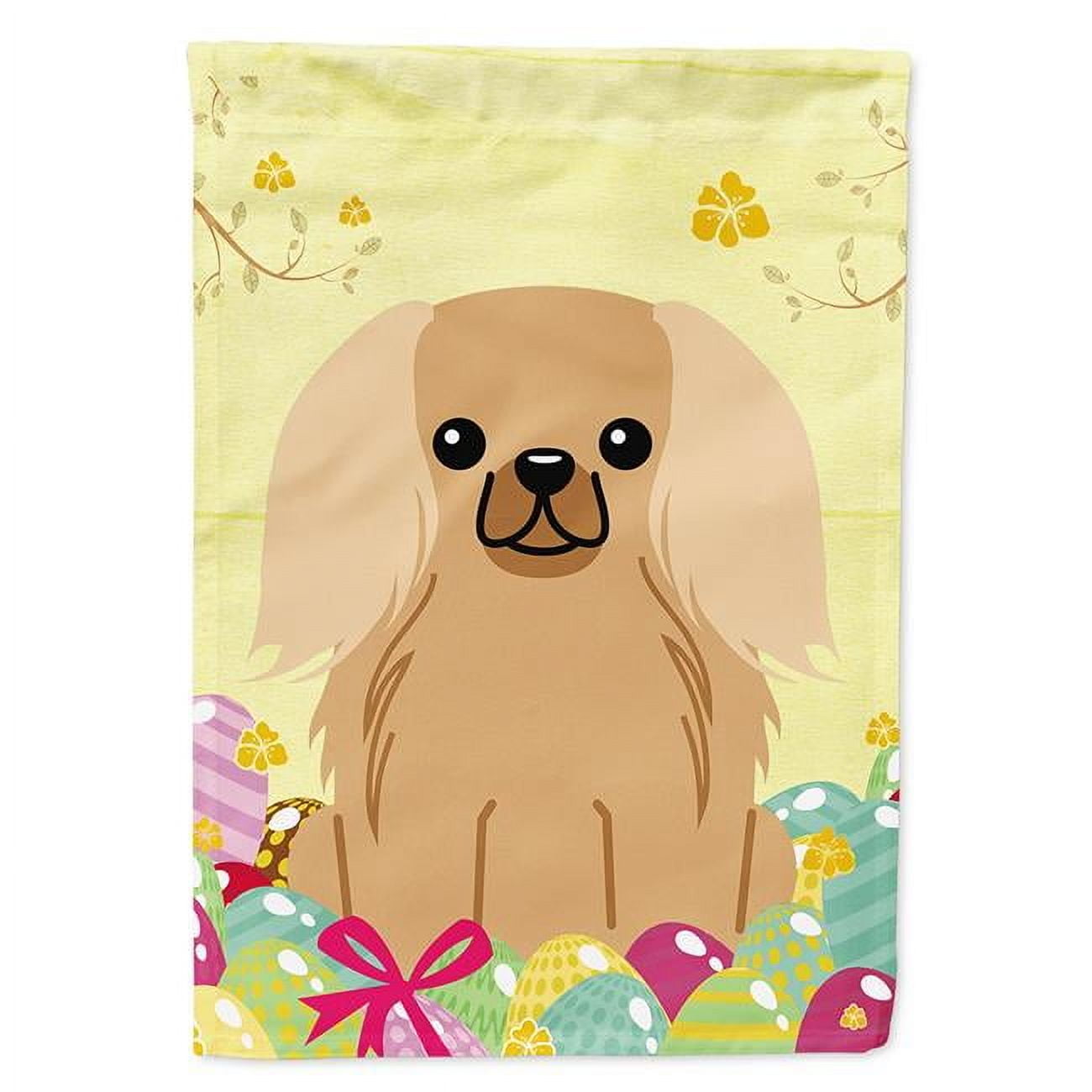 Caroline's Treasures BB6104CHF Easter Eggs Pekingnese Fawn Sable Flag ...